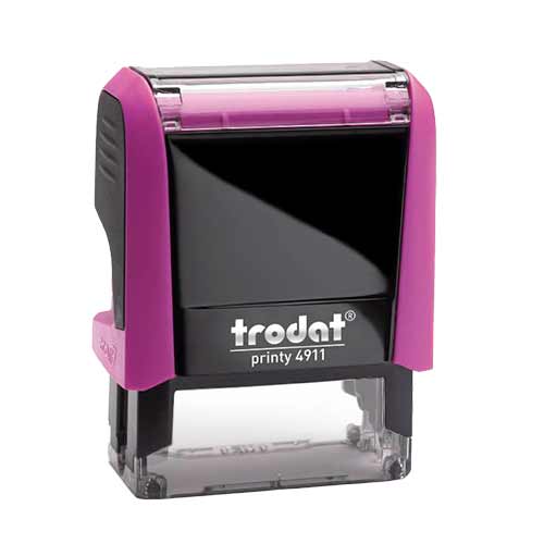 Carimbo Automático Trodat Printy 4911 P4 Rosa - 38x14mm | Loja de Carimbos